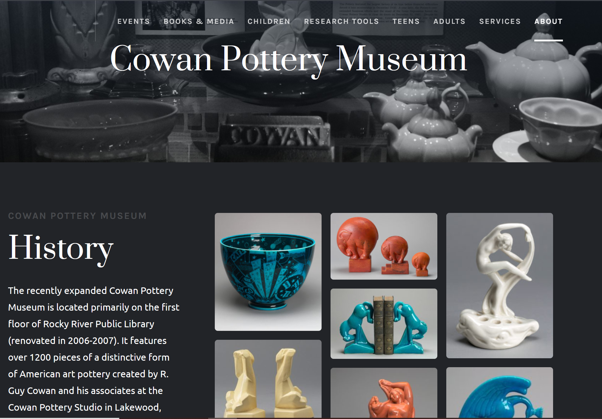Check out our updated Cowan Pottery Museum Page! – Read it or Weep